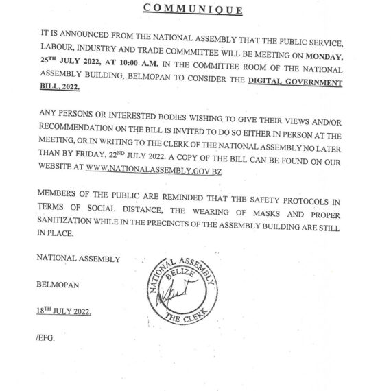 Welcome - National Assembly of Belize